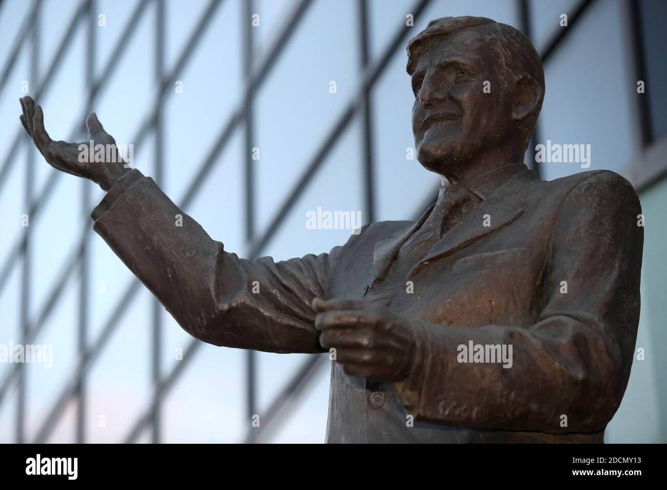 The statue of former Coventry City manager Jimmy Hill outside the Ricoh ...