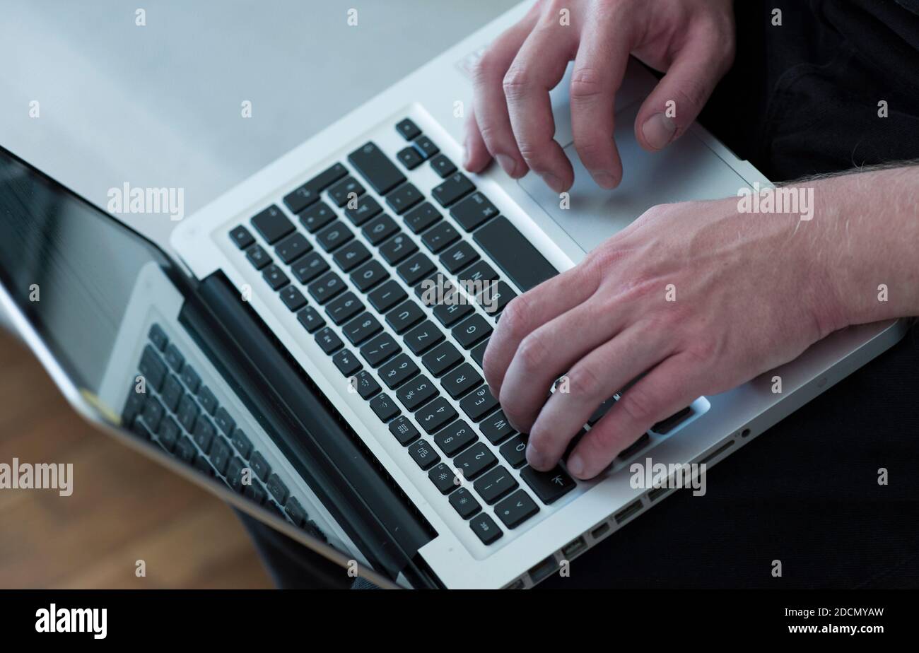 a laptop or notebook, mobile computer device with screen and ...