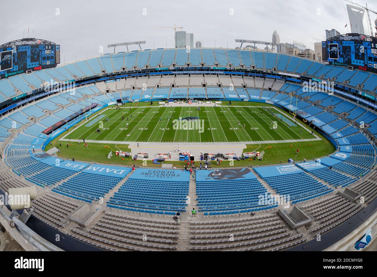 November 22, 2020: Wide photo of .Bank of America Stadium in Charlotte ...