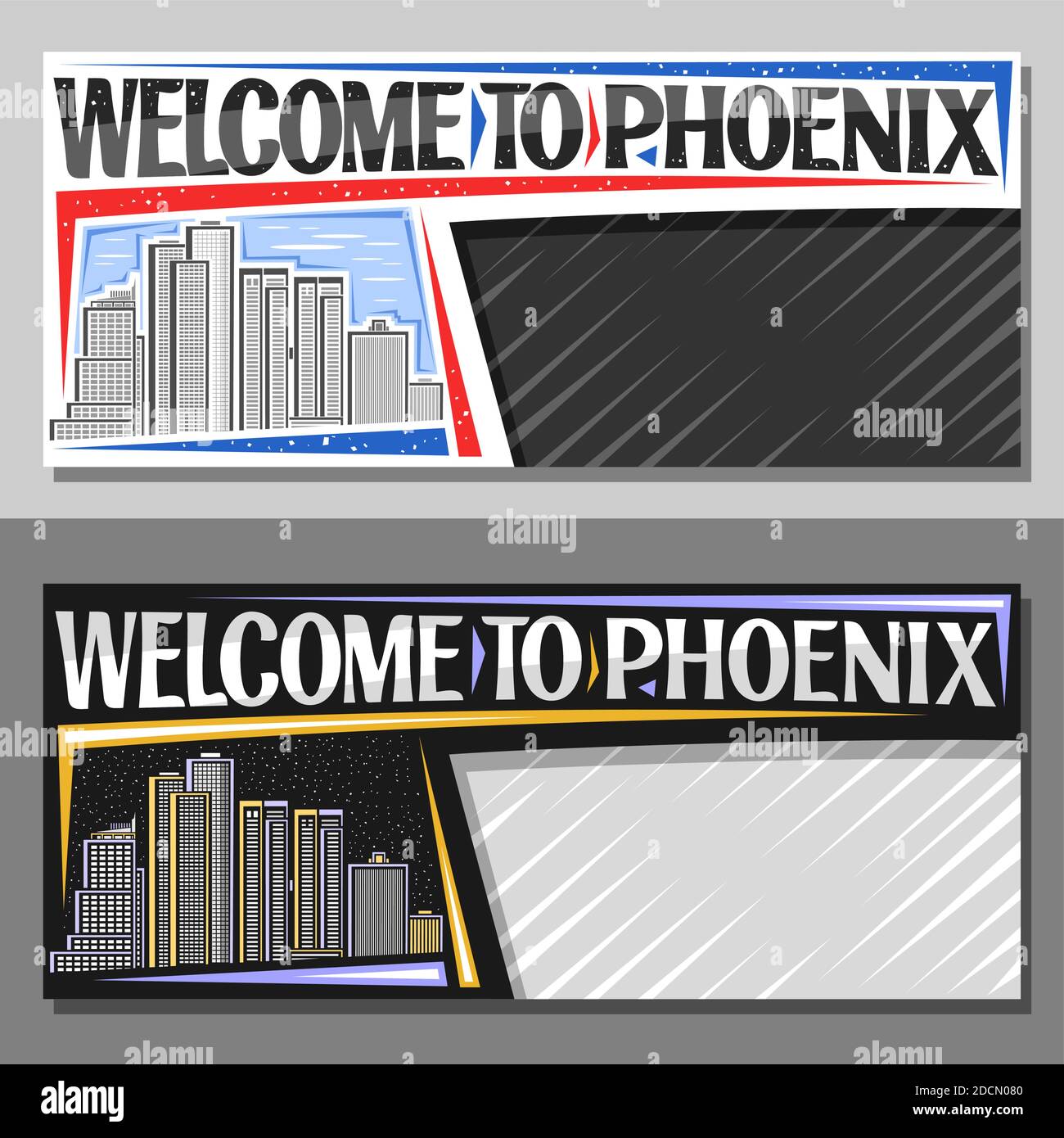 Vector layouts for Phoenix with copy space, decorative voucher with ...