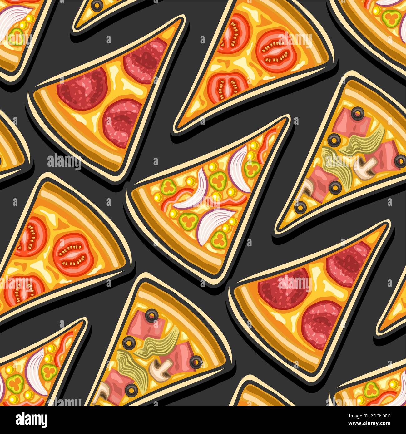 Repeating Pizza Background