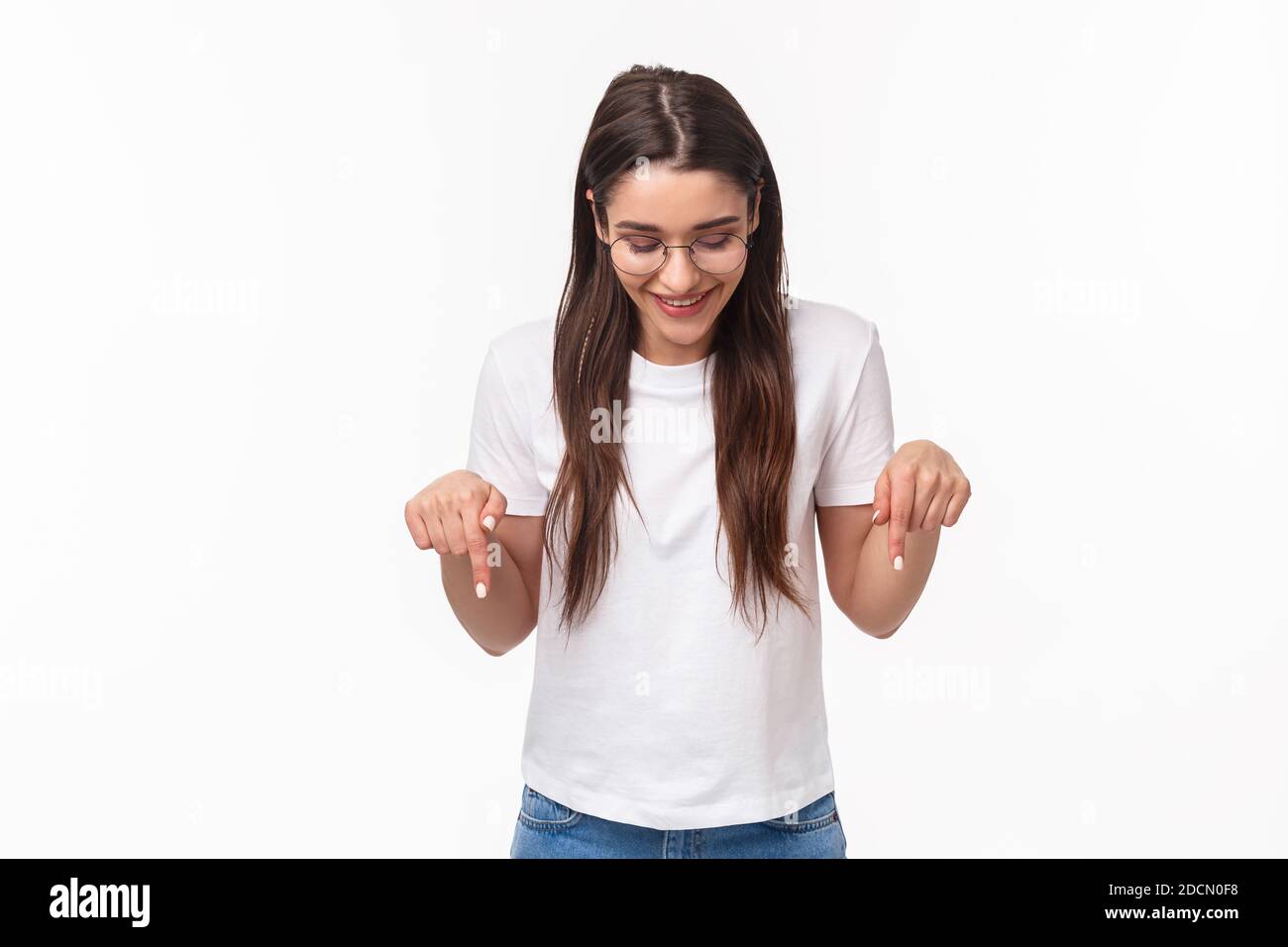 Female Glancing High Resolution Stock Photography and Images - Alamy