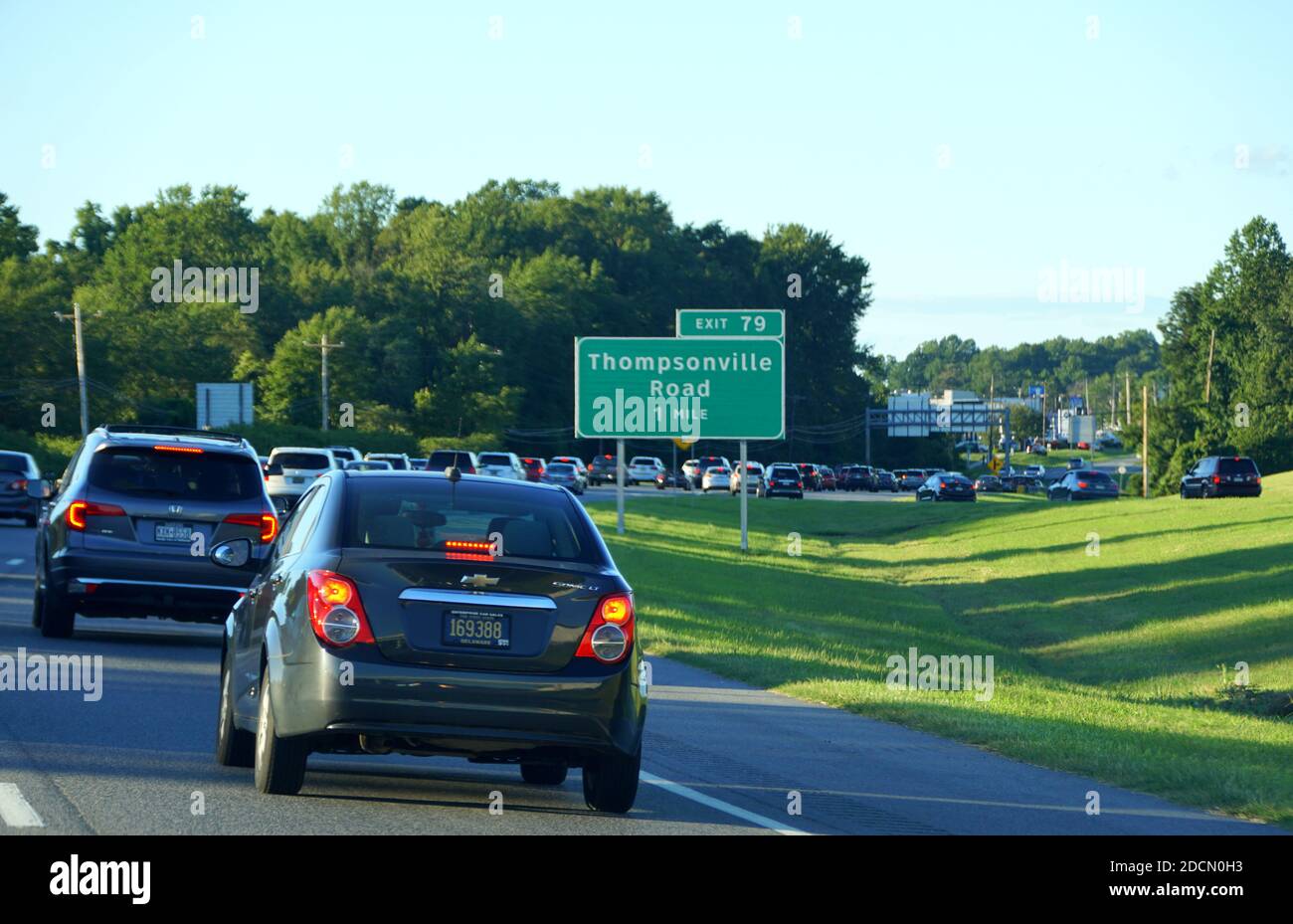 Milford, Delaware, U.S.A - October 19, 2020 - The view of the heavy ...