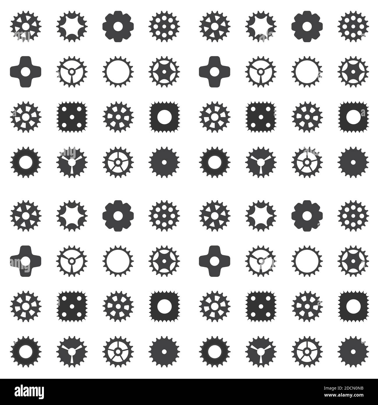 Machine Gear Wheel Cogwheel seamless pattern. illustration Stock Photo ...