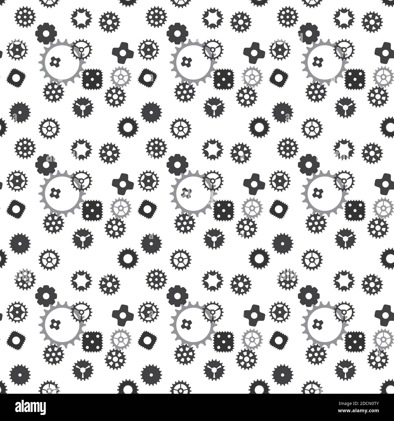 Machine Gear Wheel Cogwheel seamless pattern. illustration Stock Photo ...