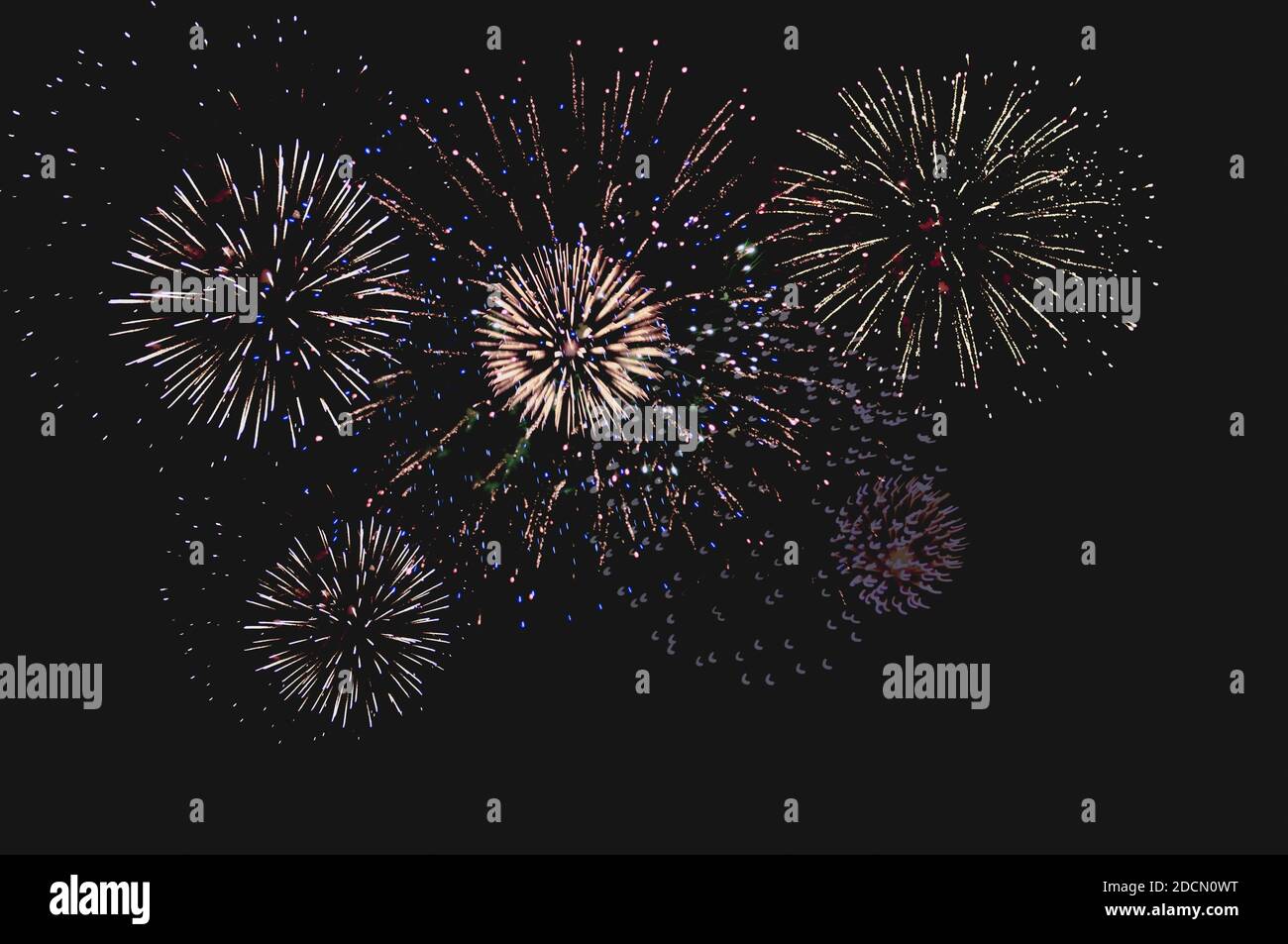Abstract colored firework background with free space for text Stock ...