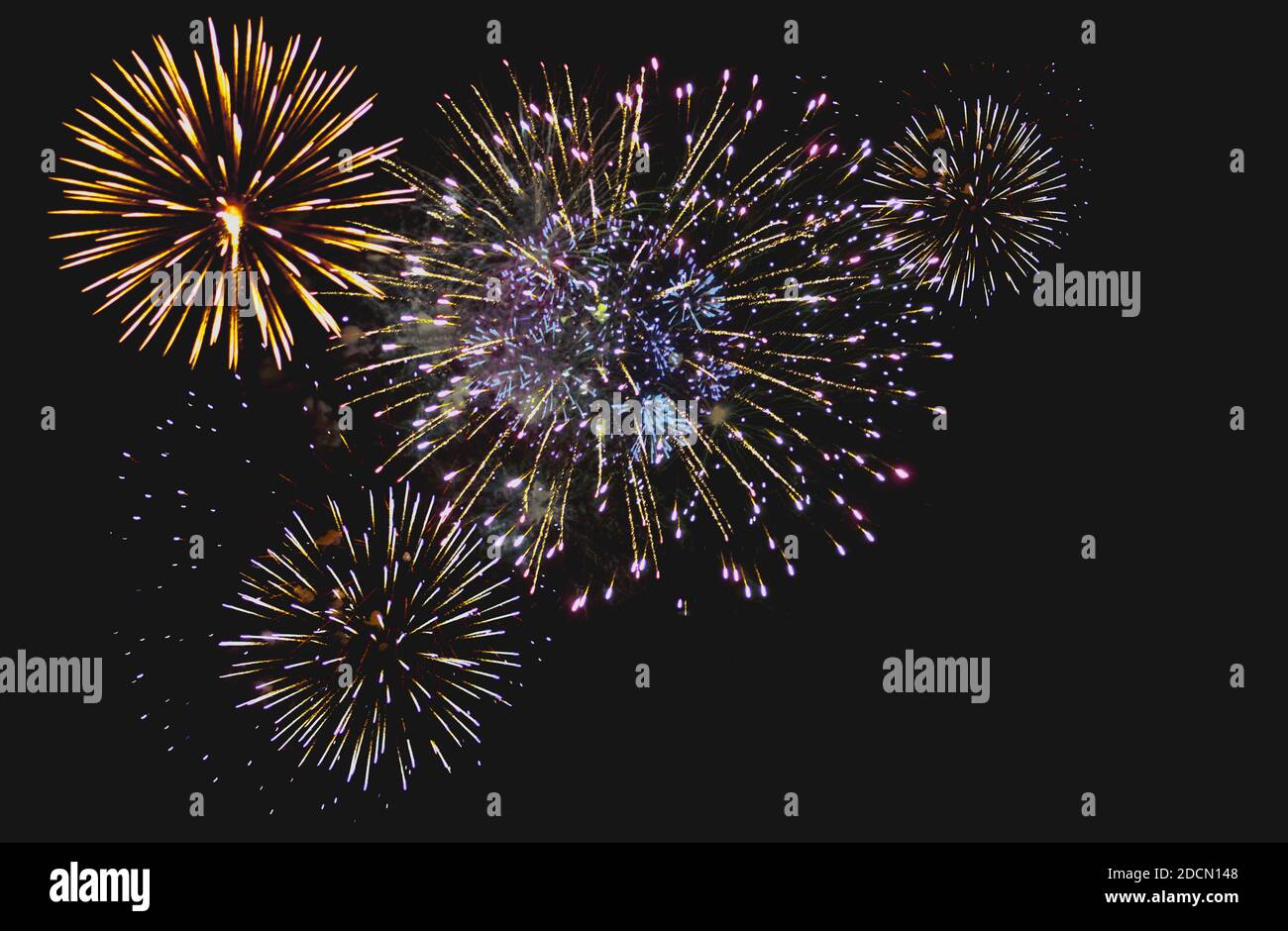 Abstract colored firework background with free space for text Stock ...