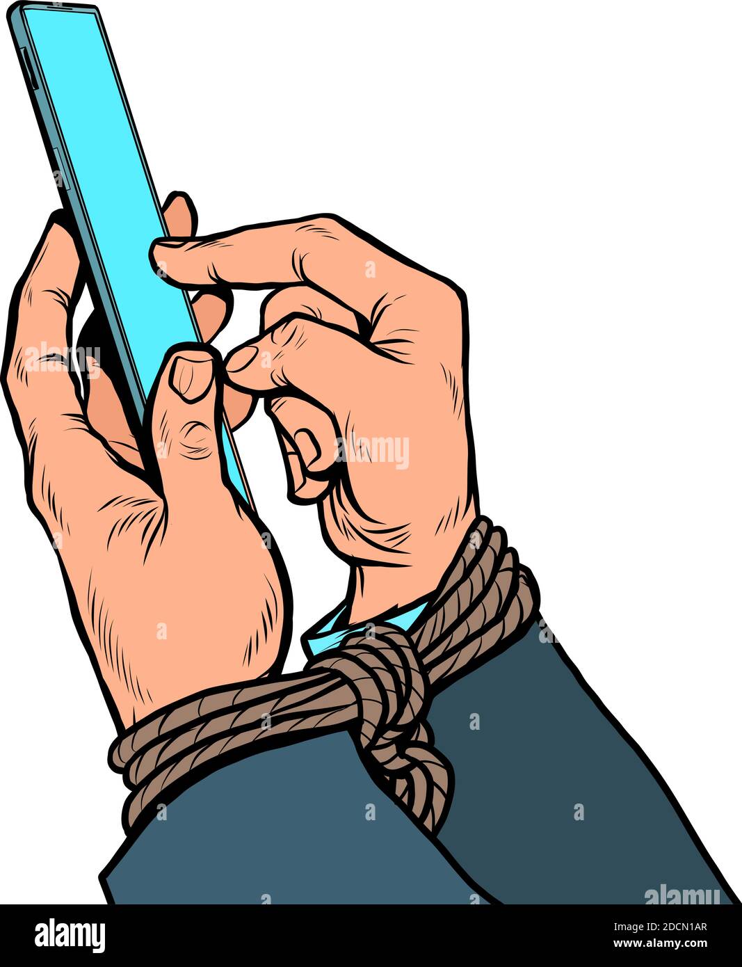 Addiction touch Stock Vector Images - Alamy