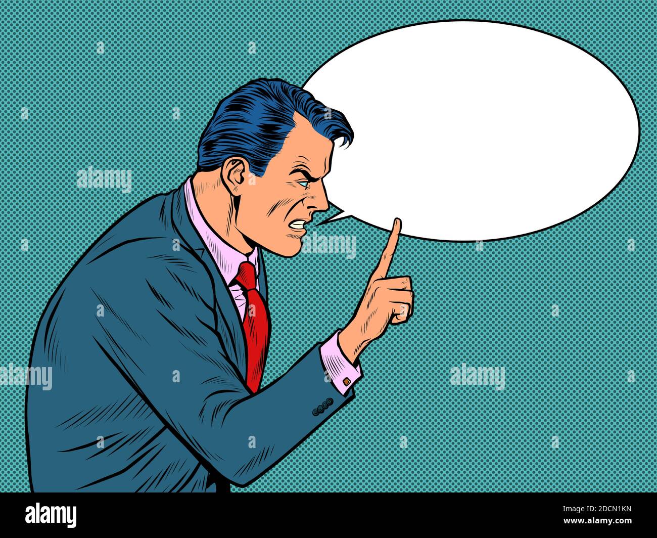 Stressed angry businessman shouting Stock Vector Images - Alamy