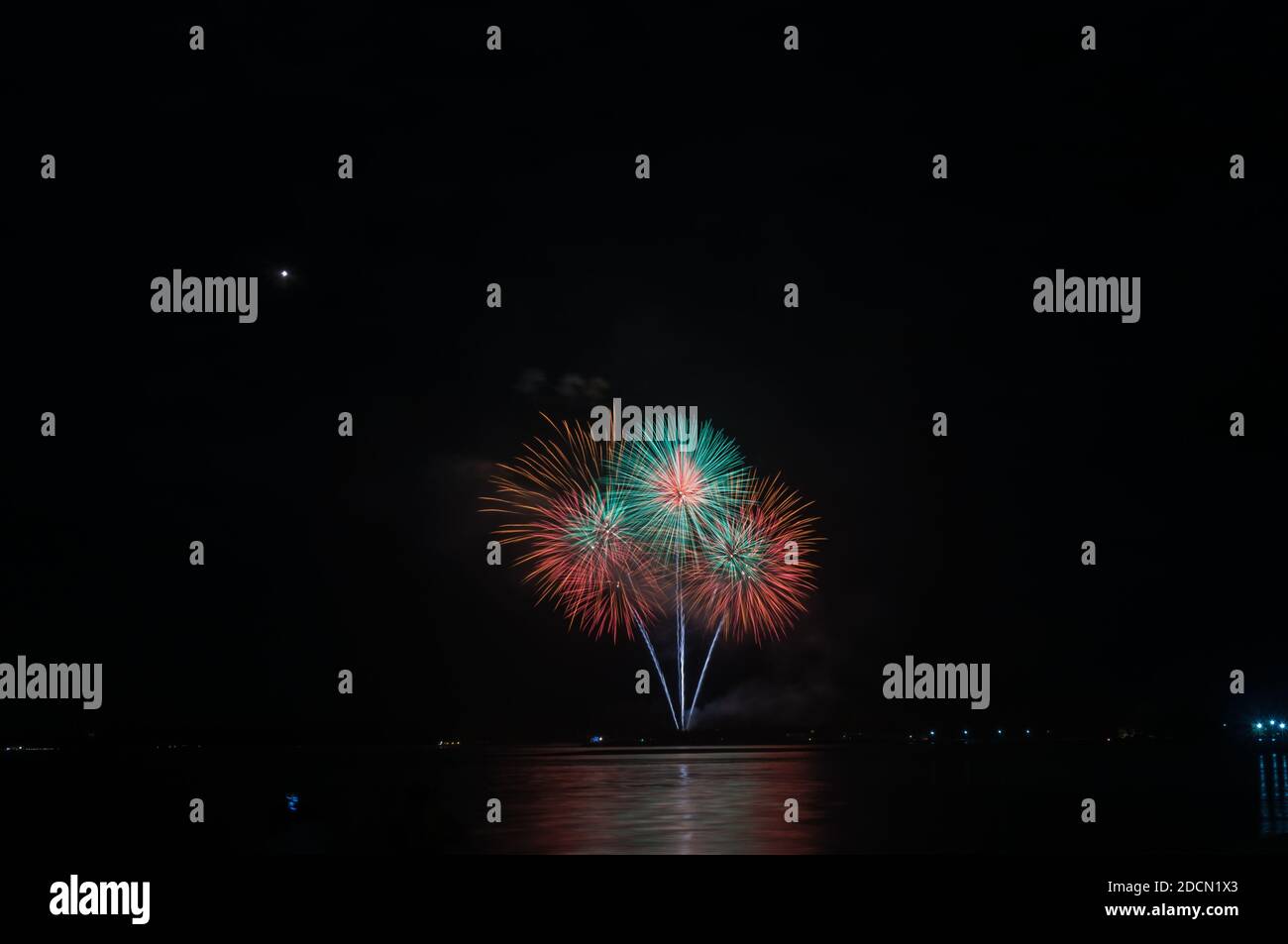 Abstract colored firework background with free space for text Stock ...