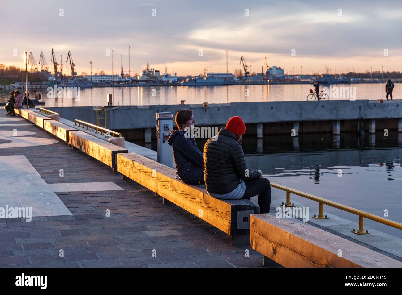 TALLINN, ESTONIA - APRIL, 22, 2020: A new residential area at Port ...