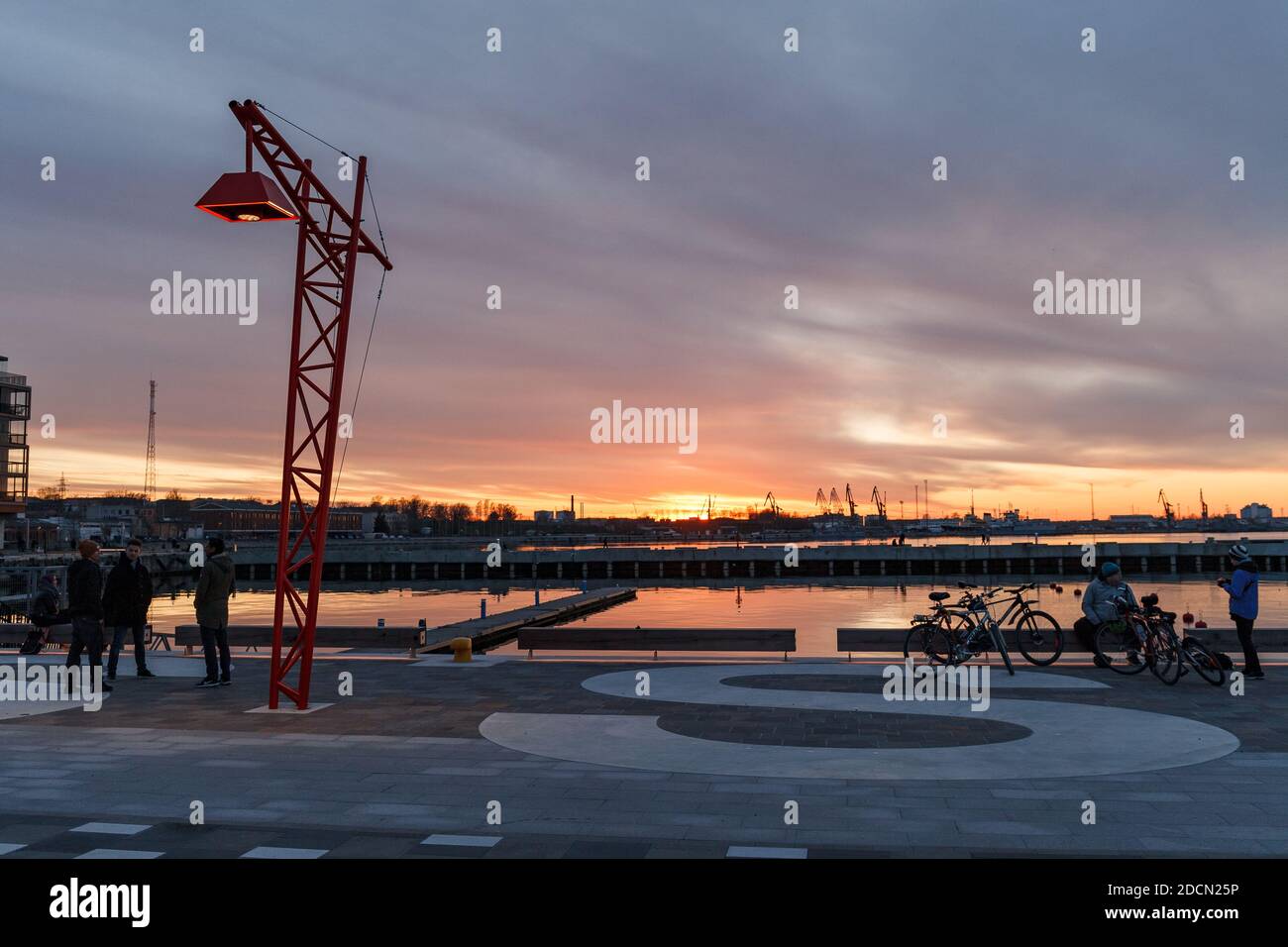 TALLINN, ESTONIA - APRIL, 22, 2020: A new residential area at Port ...