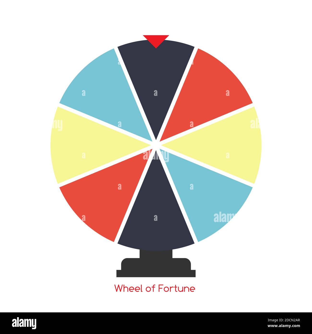 Wheel of Fortune, Lucky Icon. Illustration Stock Photo - Alamy