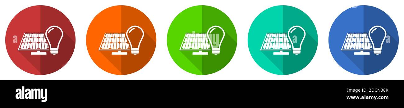 Solar cell circle Stock Vector Images - Alamy