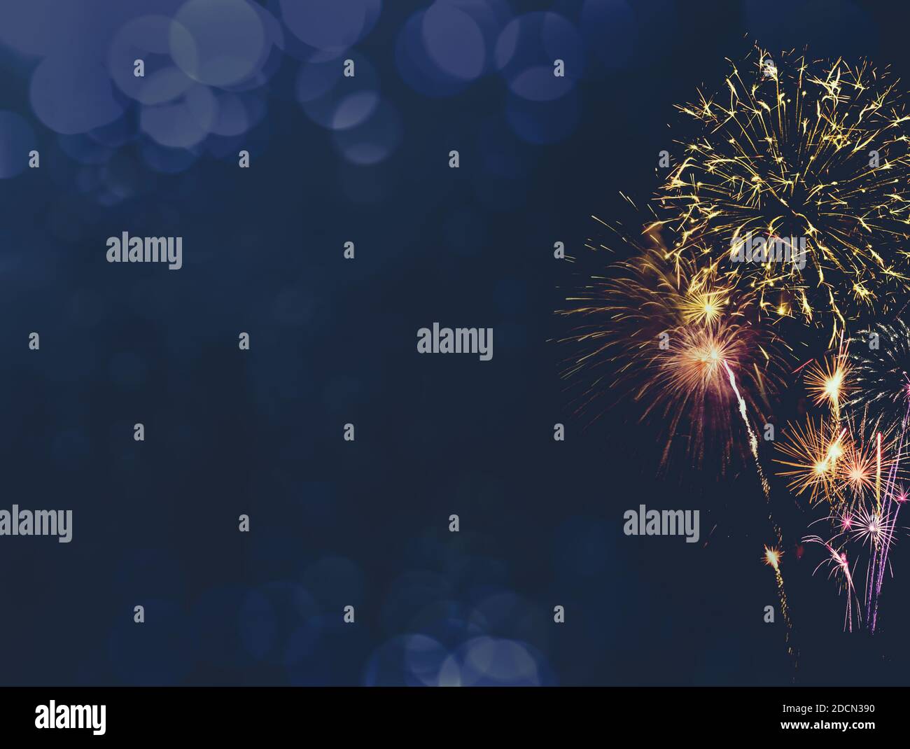 Abstract colored firework background with free space for text Stock ...