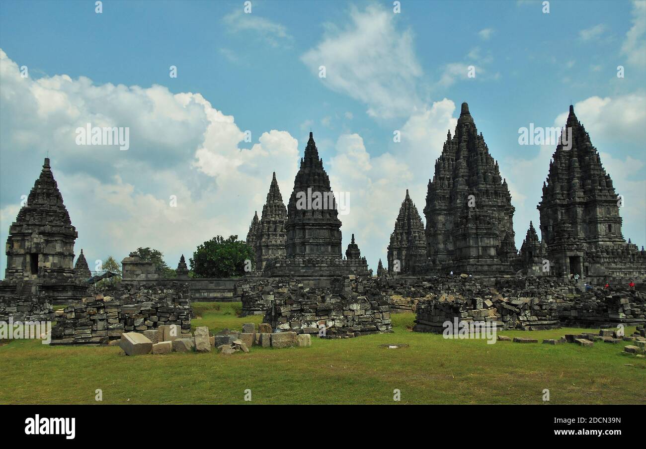 Ancient hindu temple complex in central Java, Indonesia Stock Photo - Alamy