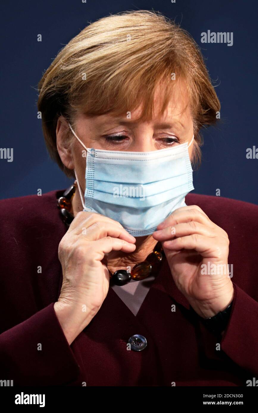 Berlin, Germany. 22nd Nov, 2020. German Chancellor Angela Merkel (CDU ...