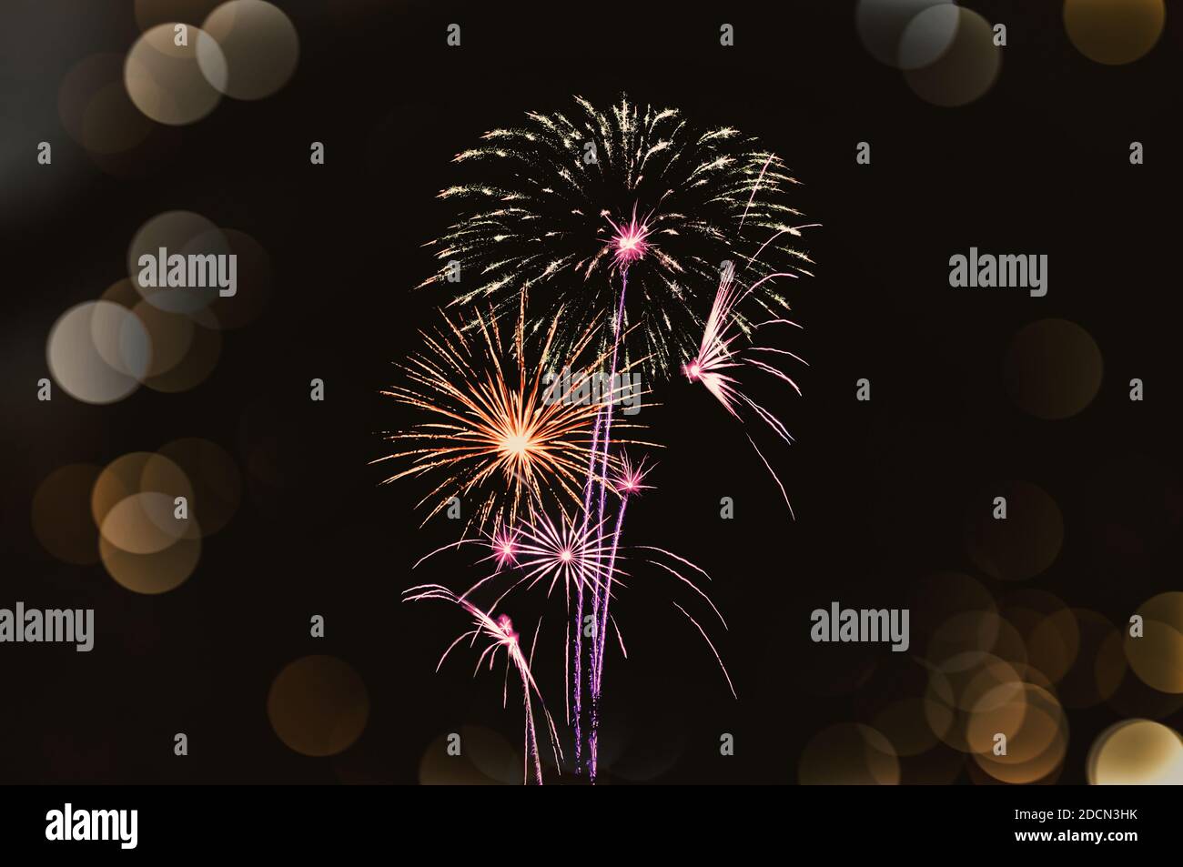 Abstract colored firework background with free space for text Stock ...
