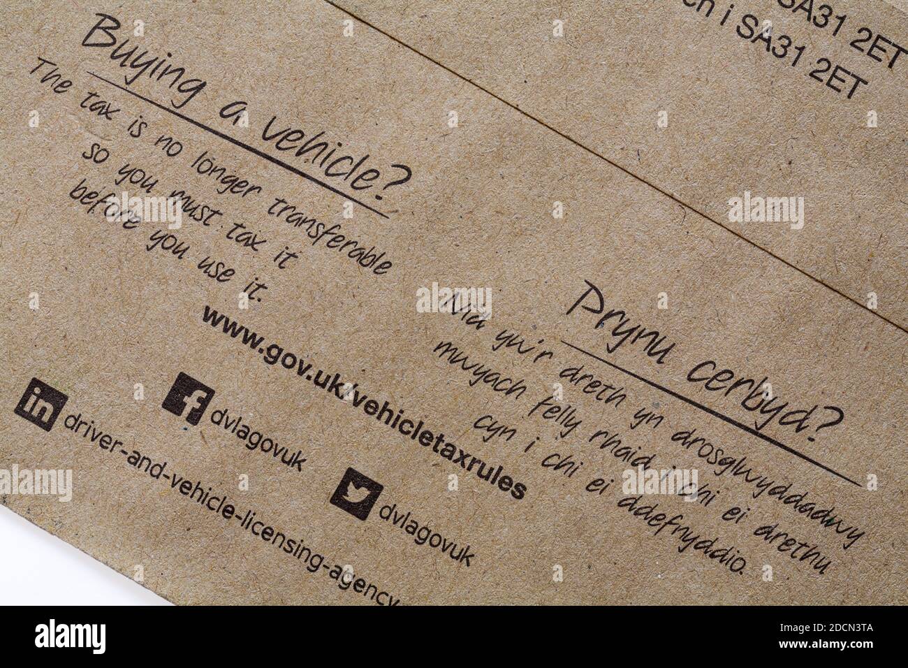 buying a vehicle? the tax is no longer transferable so you must tax it ...