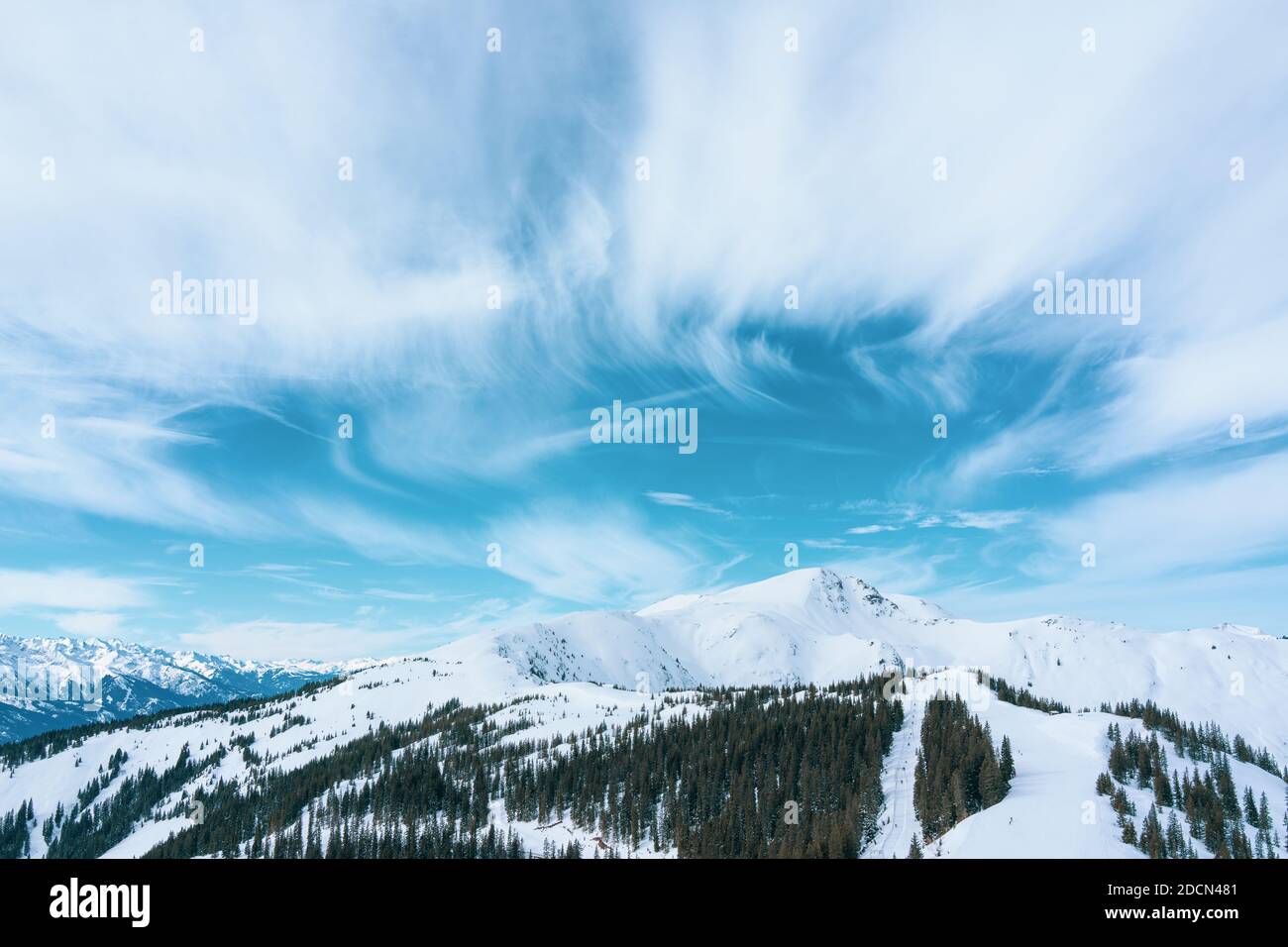 beautiful skies over mountain Stock Photo - Alamy