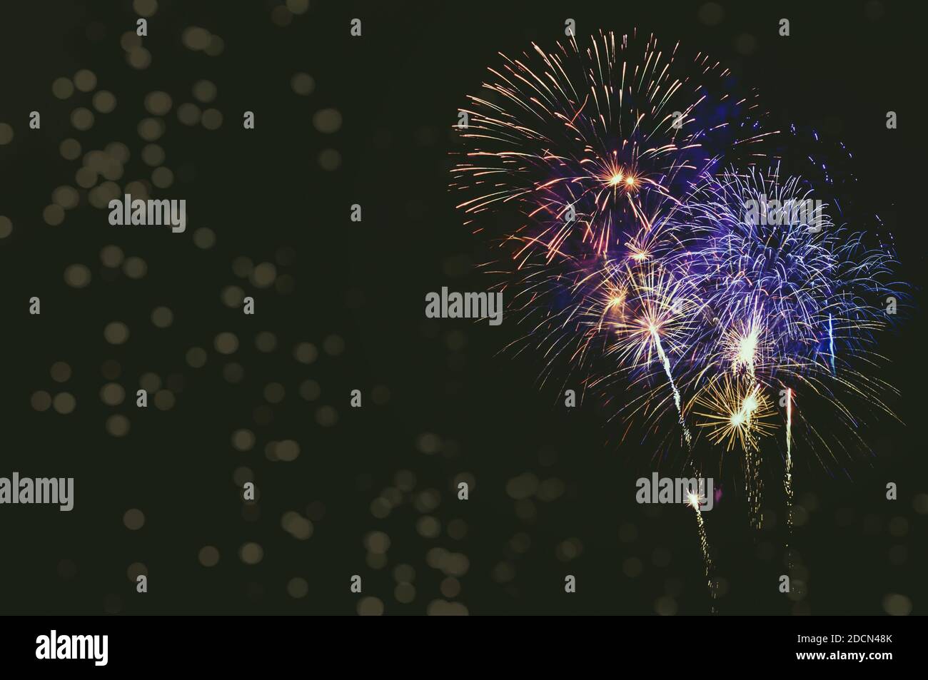Abstract colored firework background with free space for text Stock ...