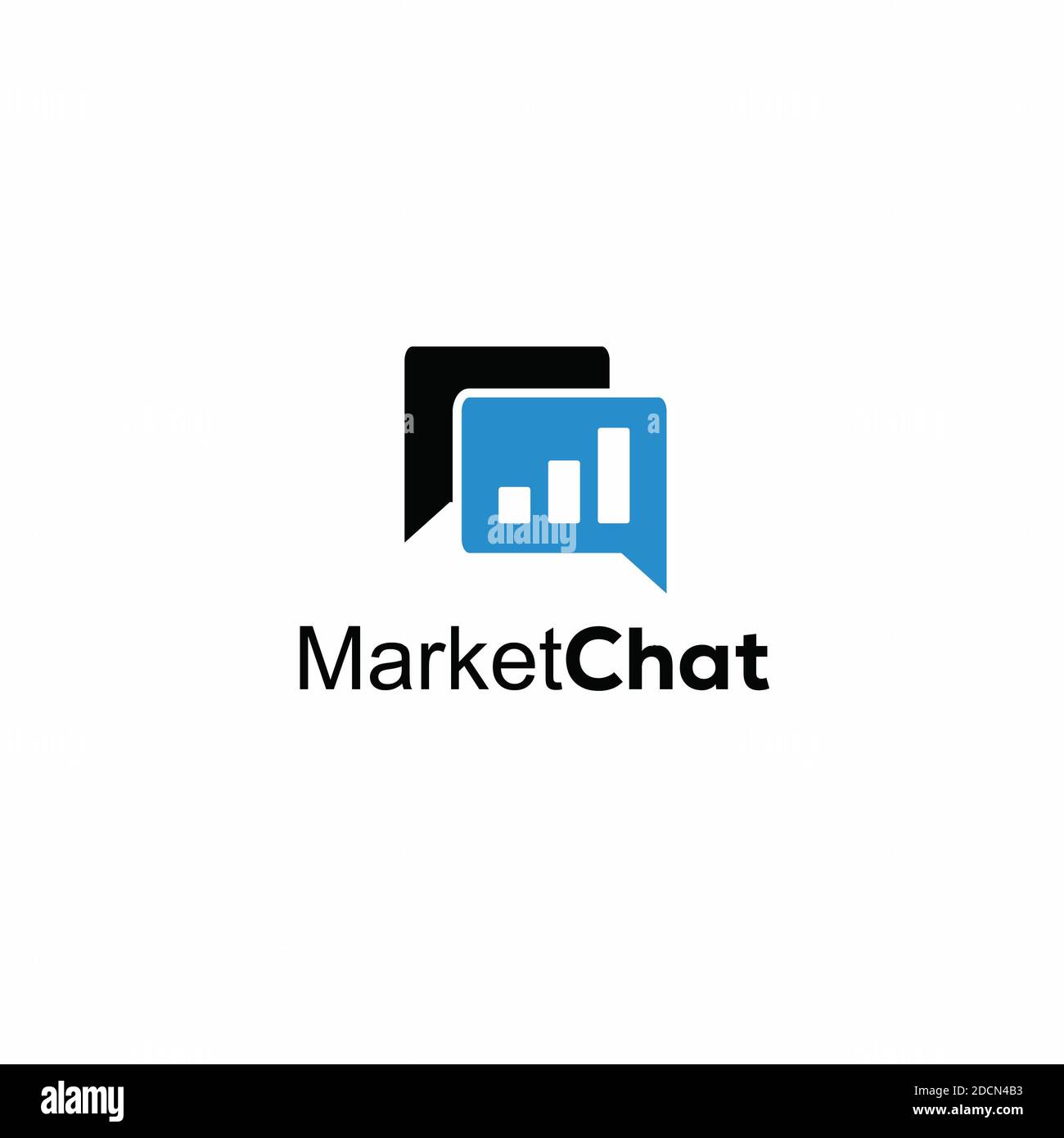 symbol icon market chat logo design inspiration Stock Photo - Alamy