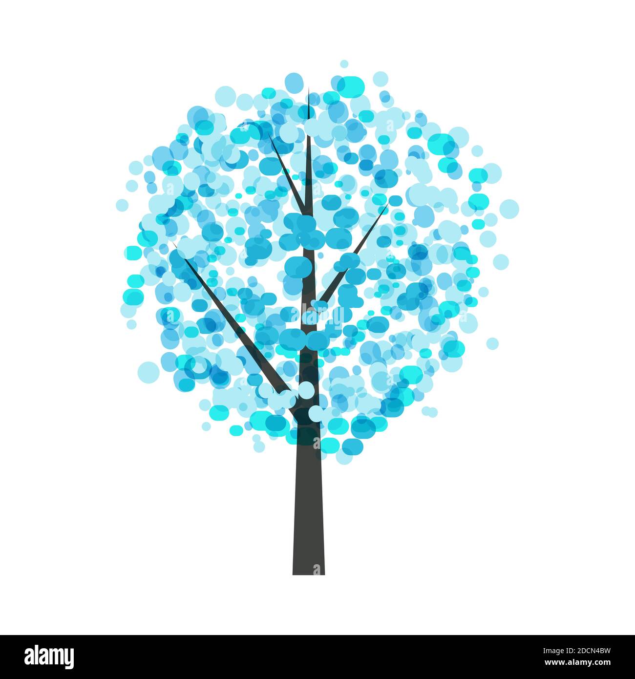 Abstract Beautiful Winter Tree Background Illustration Stock Photo - Alamy