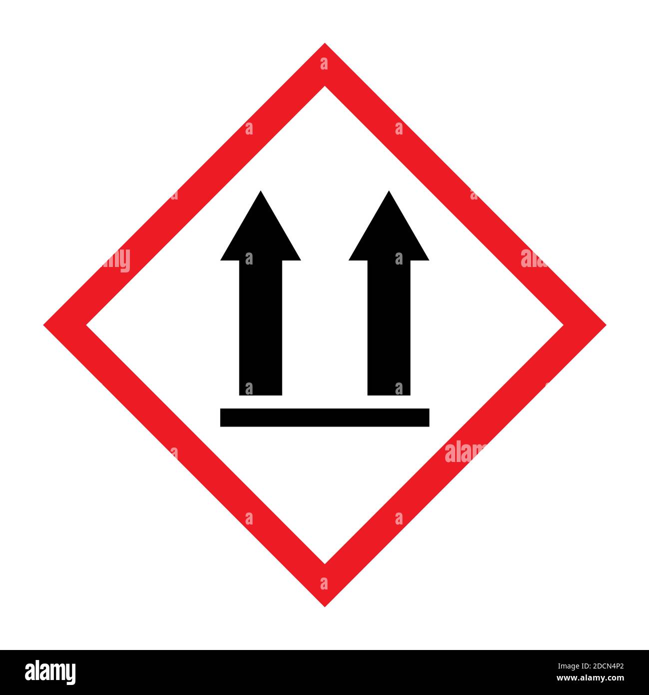 This side up warning flat icon isolated on white background. Package ...