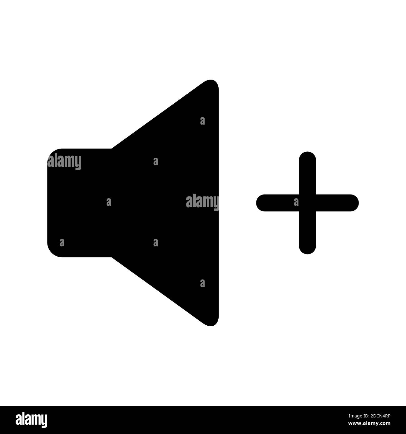 Music sound icon, audio volume symbol. Vector illustration graphic for ...