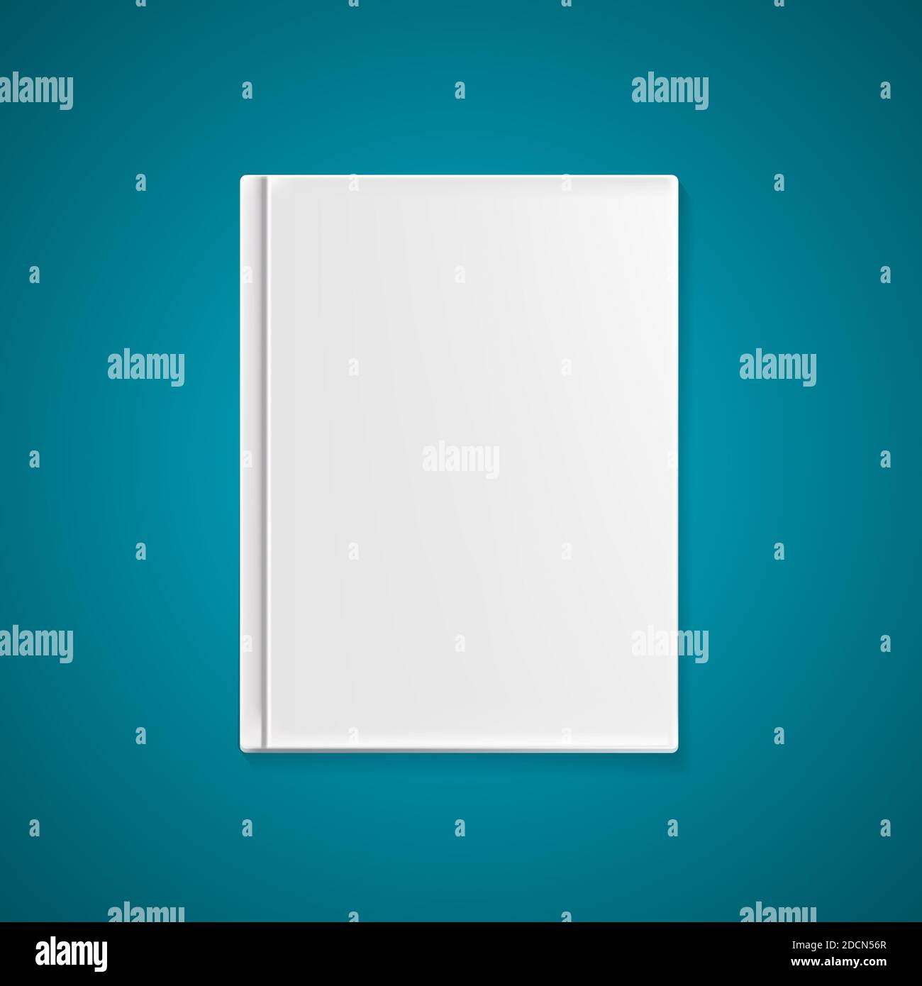Empty Book Cover Template for Your Text or Images. Illustration Stock ...