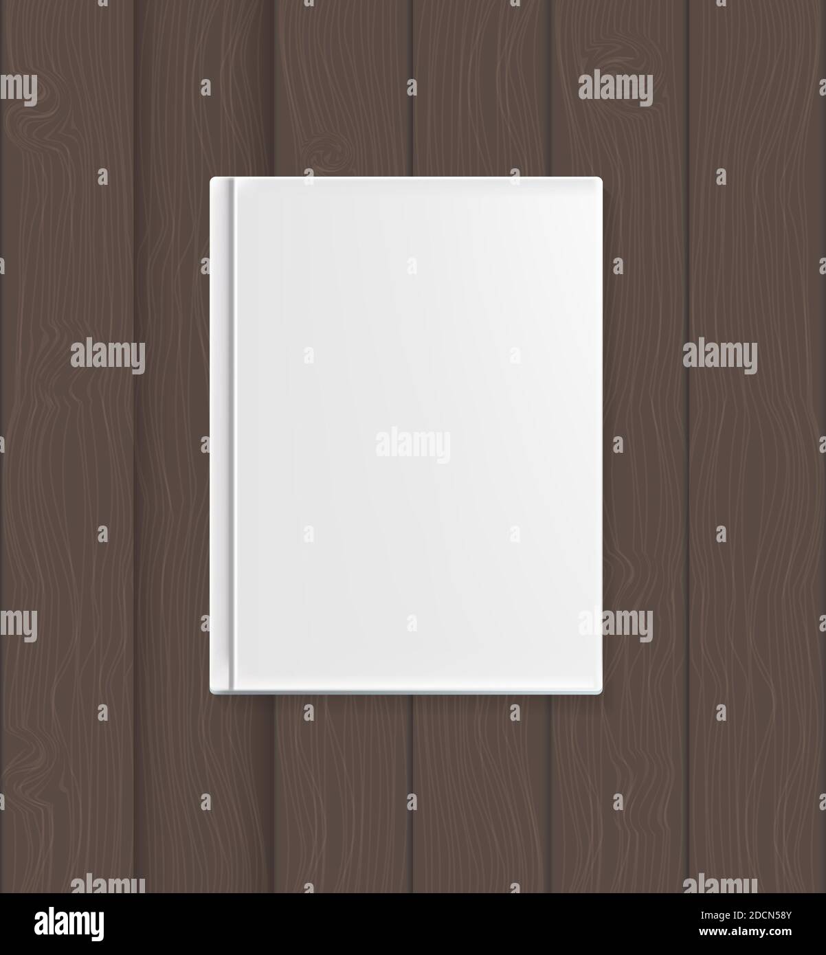 Empty Book Cover Template for Your Text or Images. Illustration Stock ...