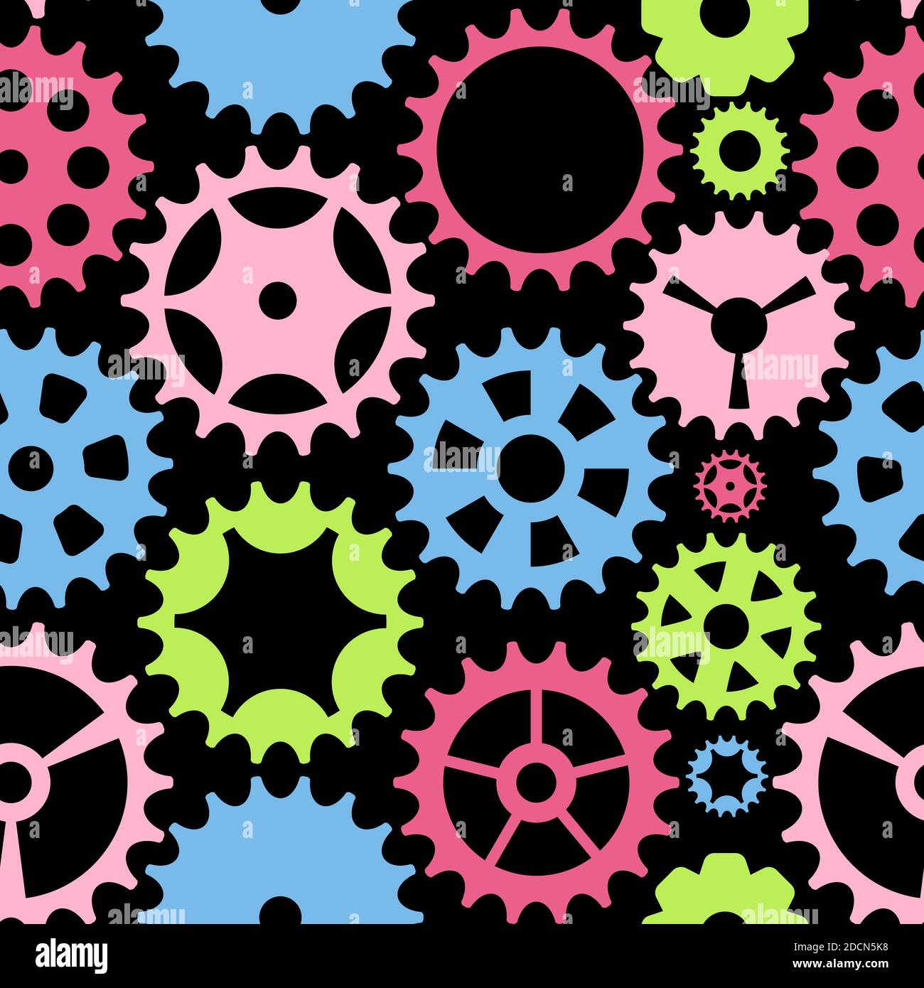 Machine Gear Wheel Cogwheel Seamless Pattern Background. illustration ...