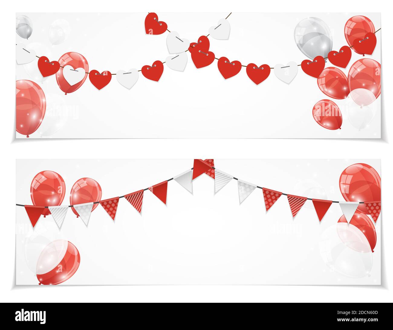 Color Glossy Balloons Card Set Background Illustration Stock Photo - Alamy