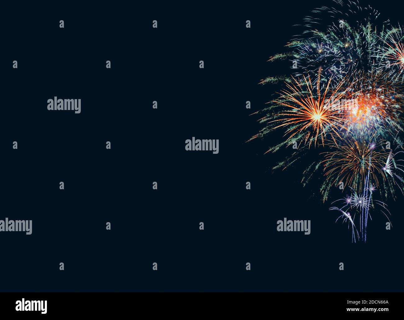 Abstract colored firework background with free space for text Stock ...