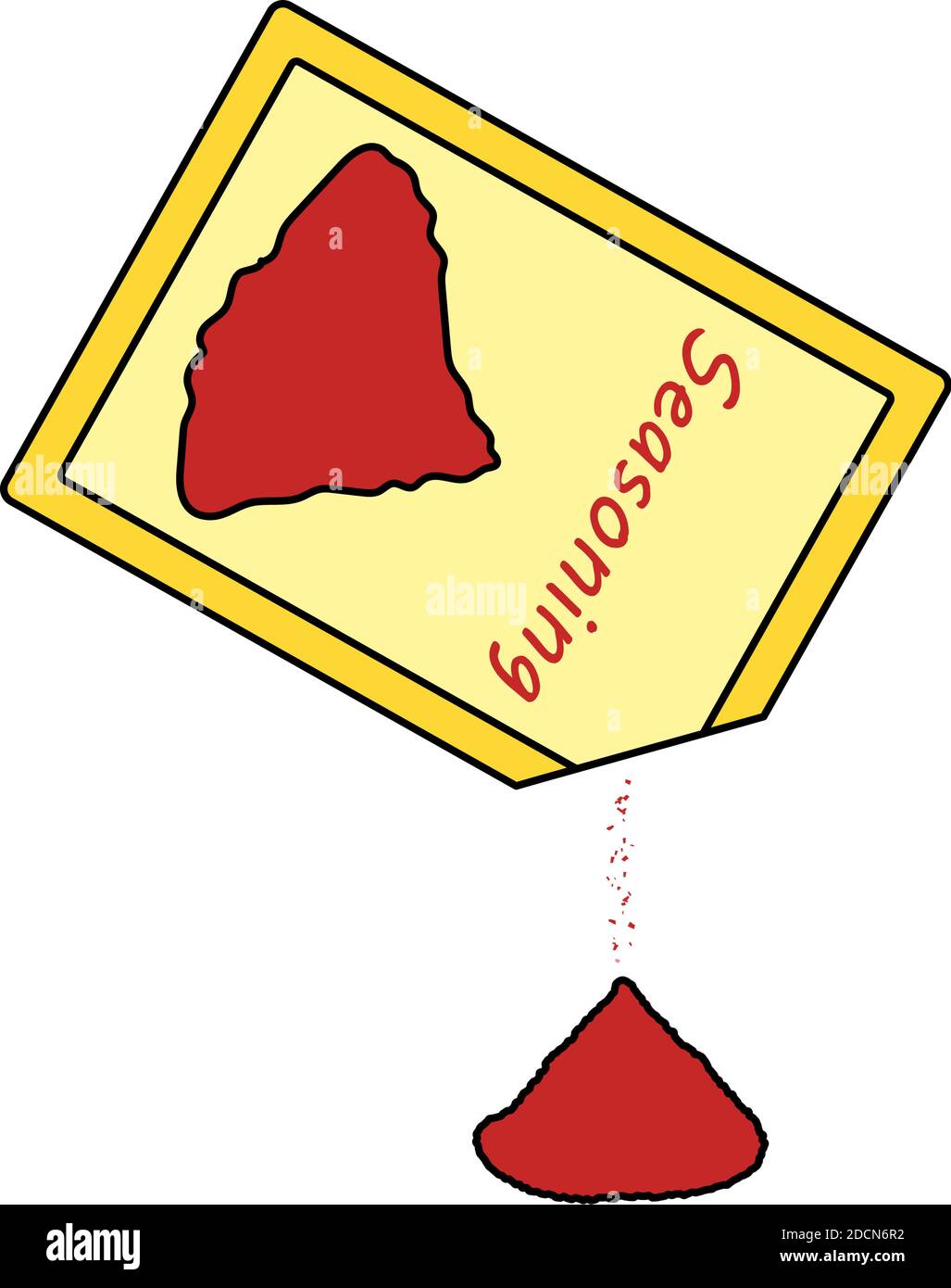 Seasoning Package Icon. Editable Outline With Color Fill Design. Vector ...