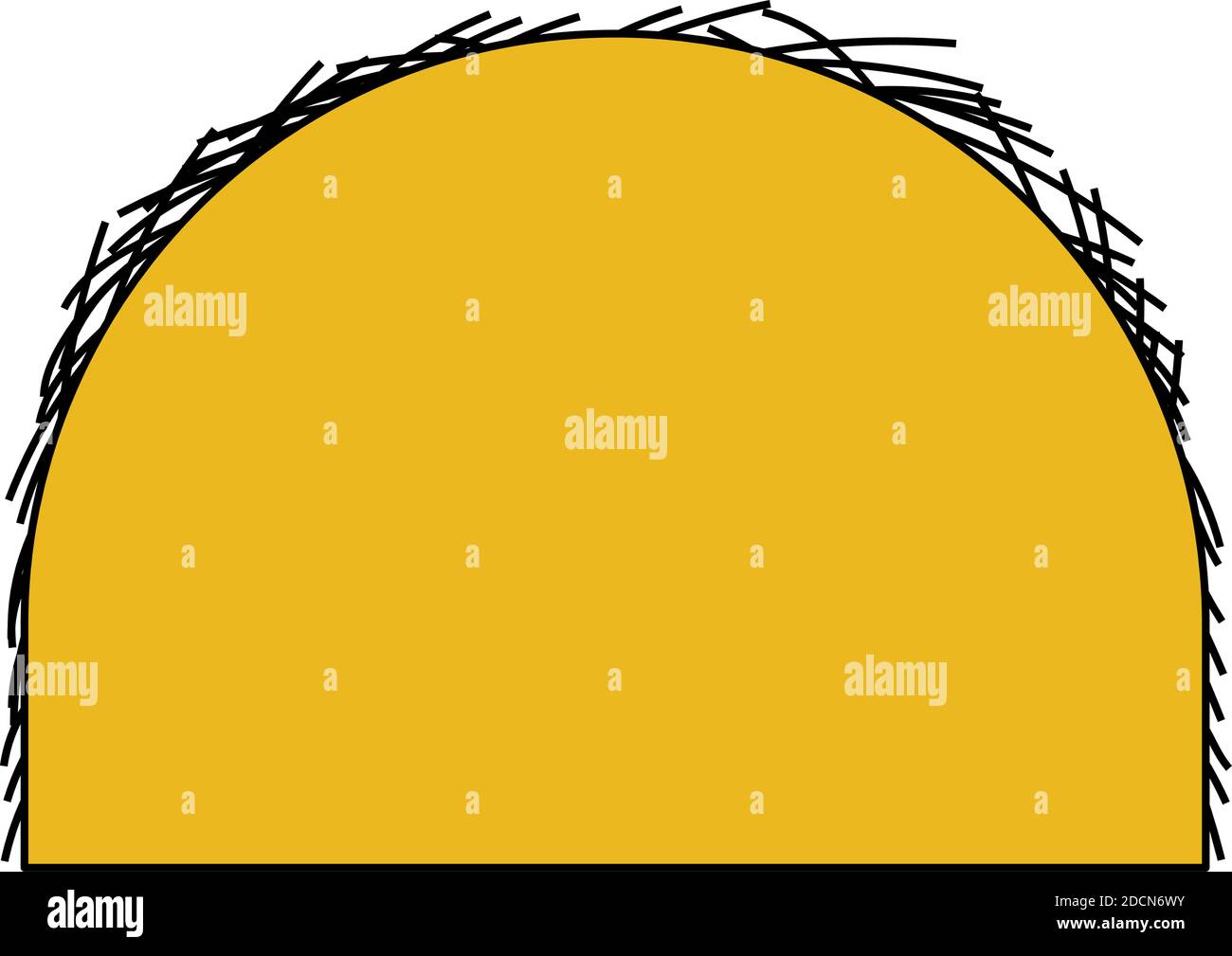 Hay Stack Icon. Editable Outline With Color Fill Design. Vector ...