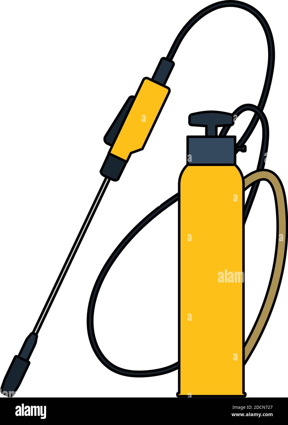 Garden Sprayer Icon. Editable Outline With Color Fill Design. Vector ...