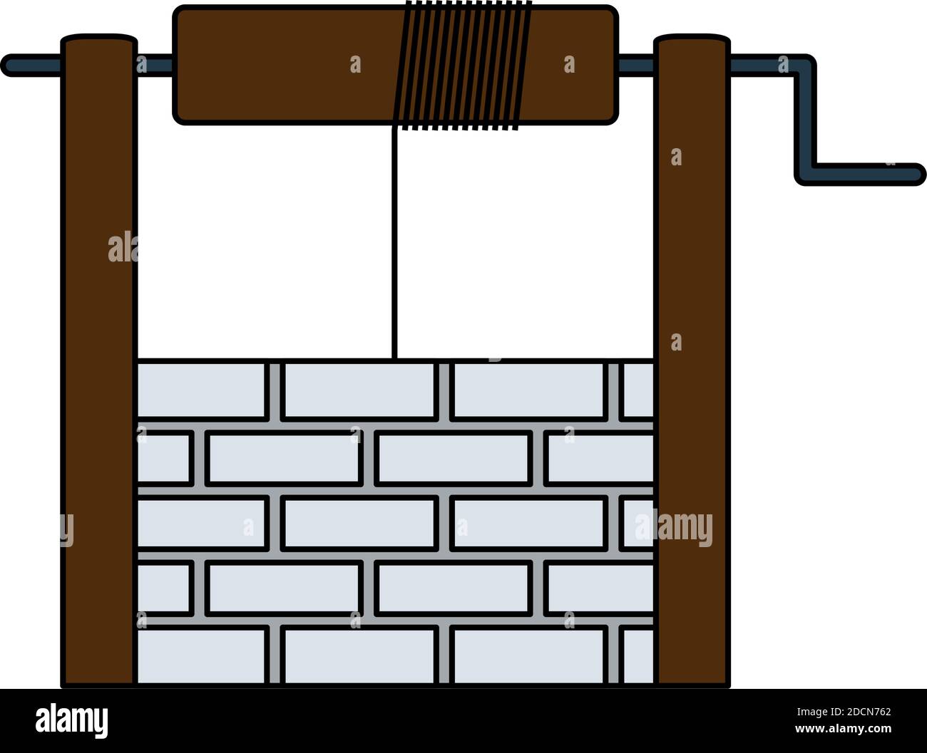 Traditional draw well Stock Vector Images - Alamy