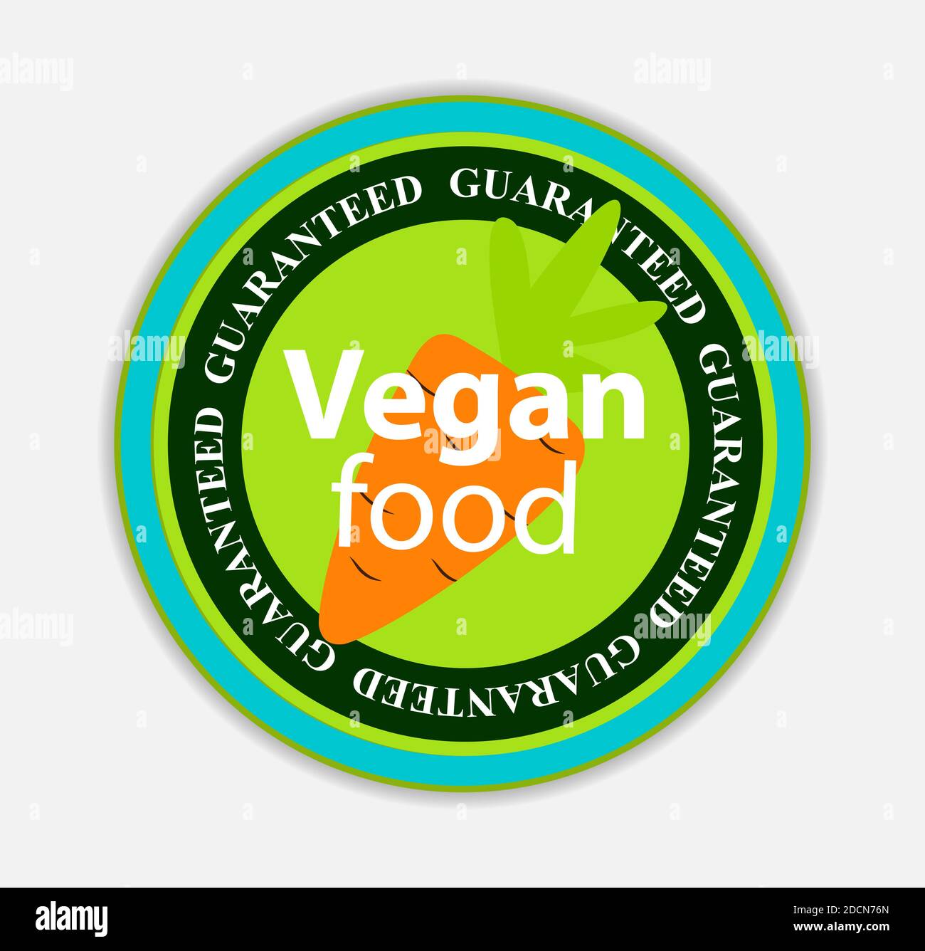 Vegan Food Label Set Illustration Stock Photo - Alamy
