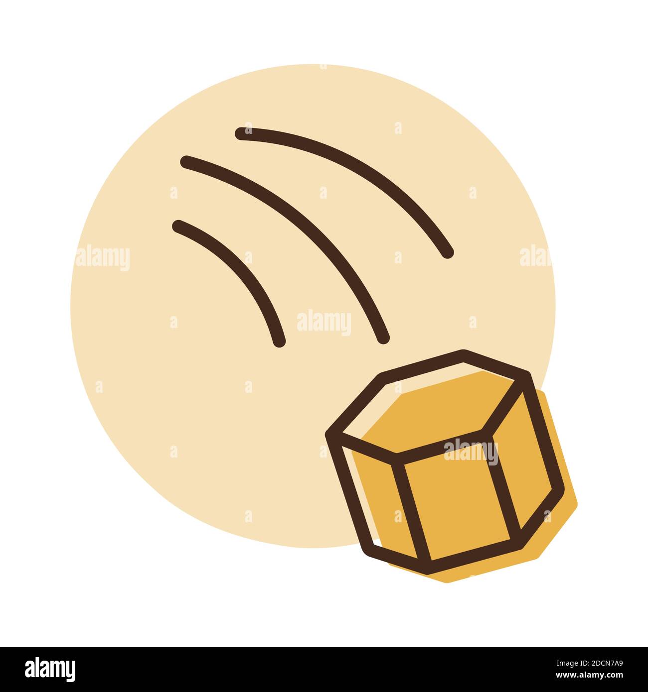 Thrown stone or paving stones or paving slabs vector icon ...
