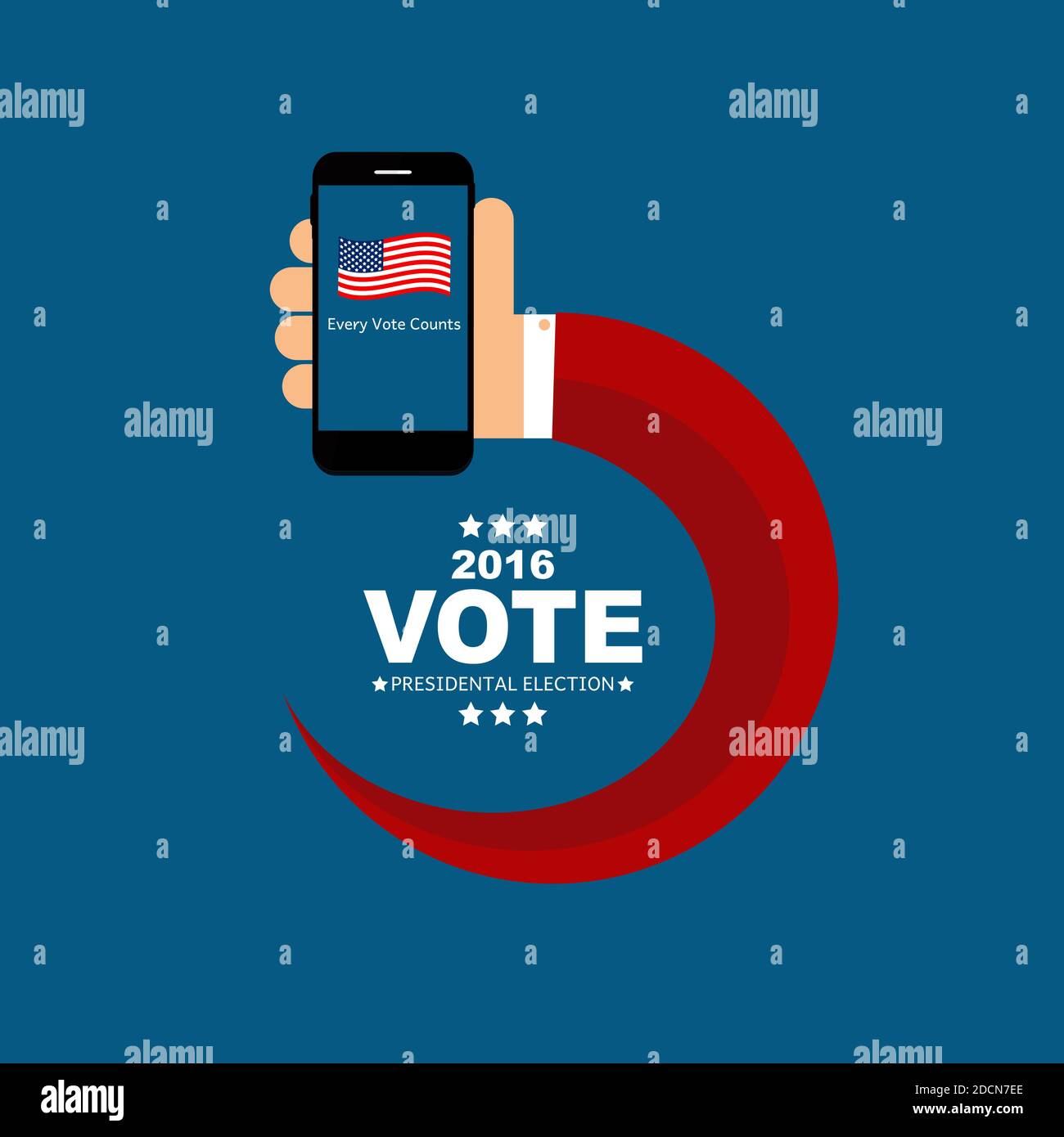 Presidential Election Vote 2016 in USA Background. Can Be Used as ...