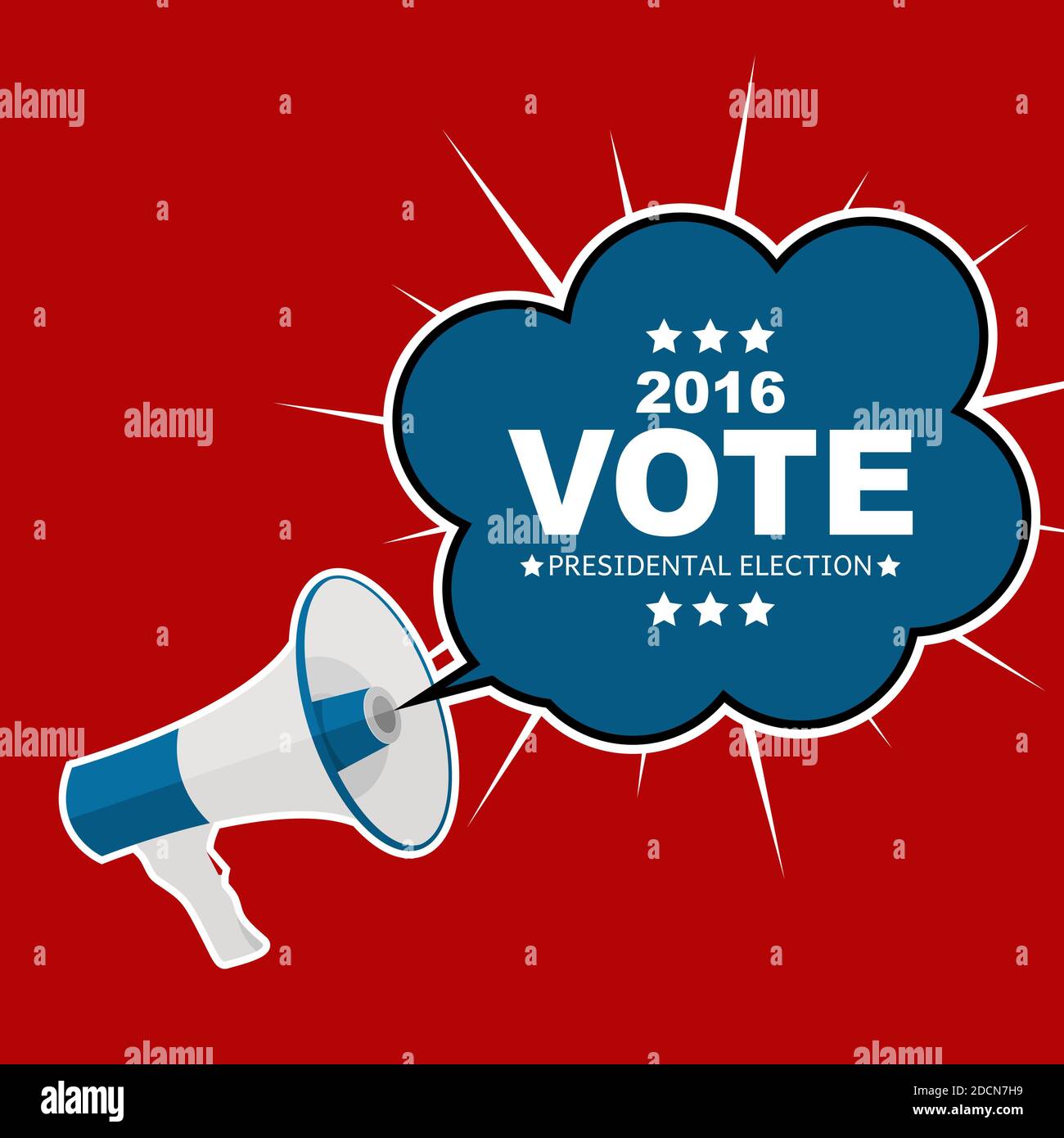 Presidential Election Vote 2016 in USA Background. Can Be Used as ...