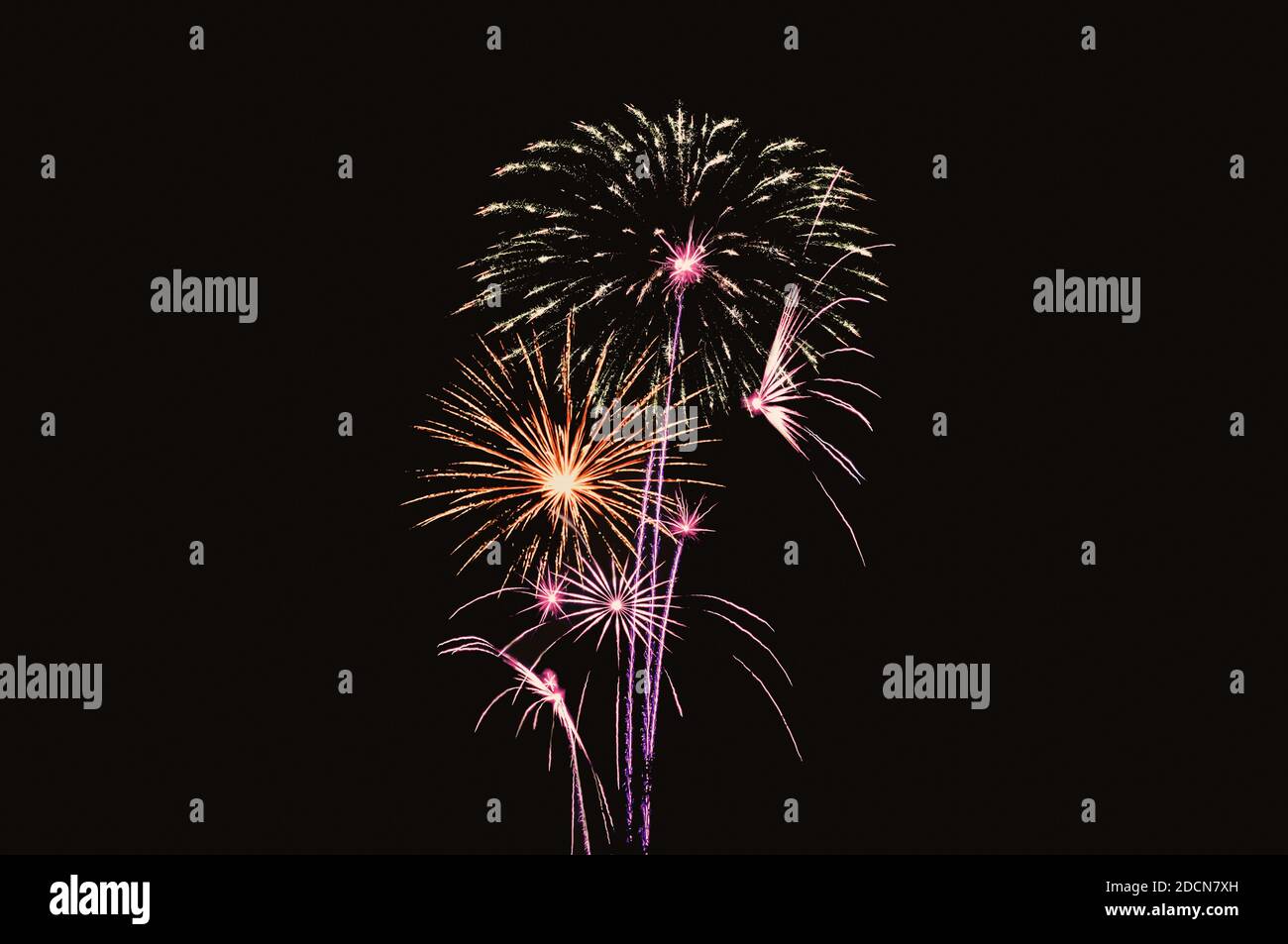 Abstract colored firework background with free space for text Stock ...