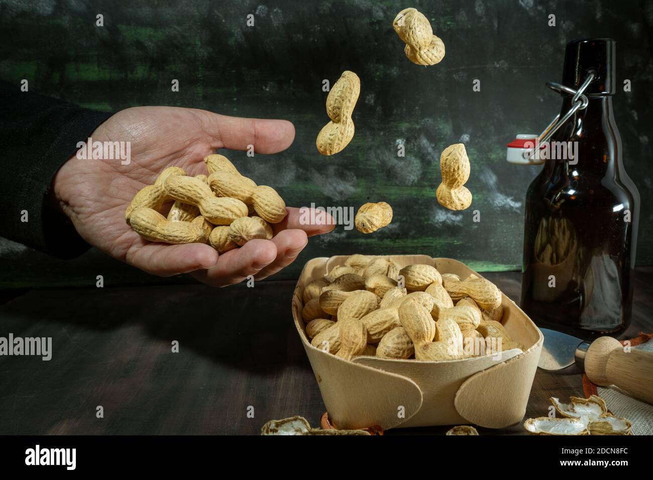 some peanuts ready to eat Stock Photo - Alamy