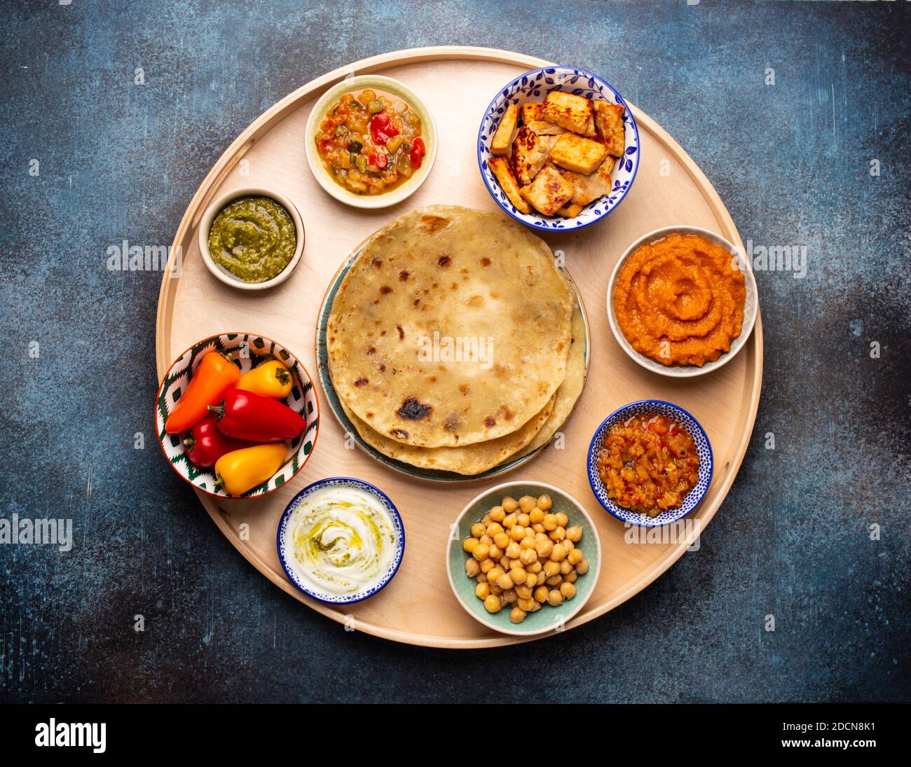Traditional Indian Thali Stock Photo - Alamy