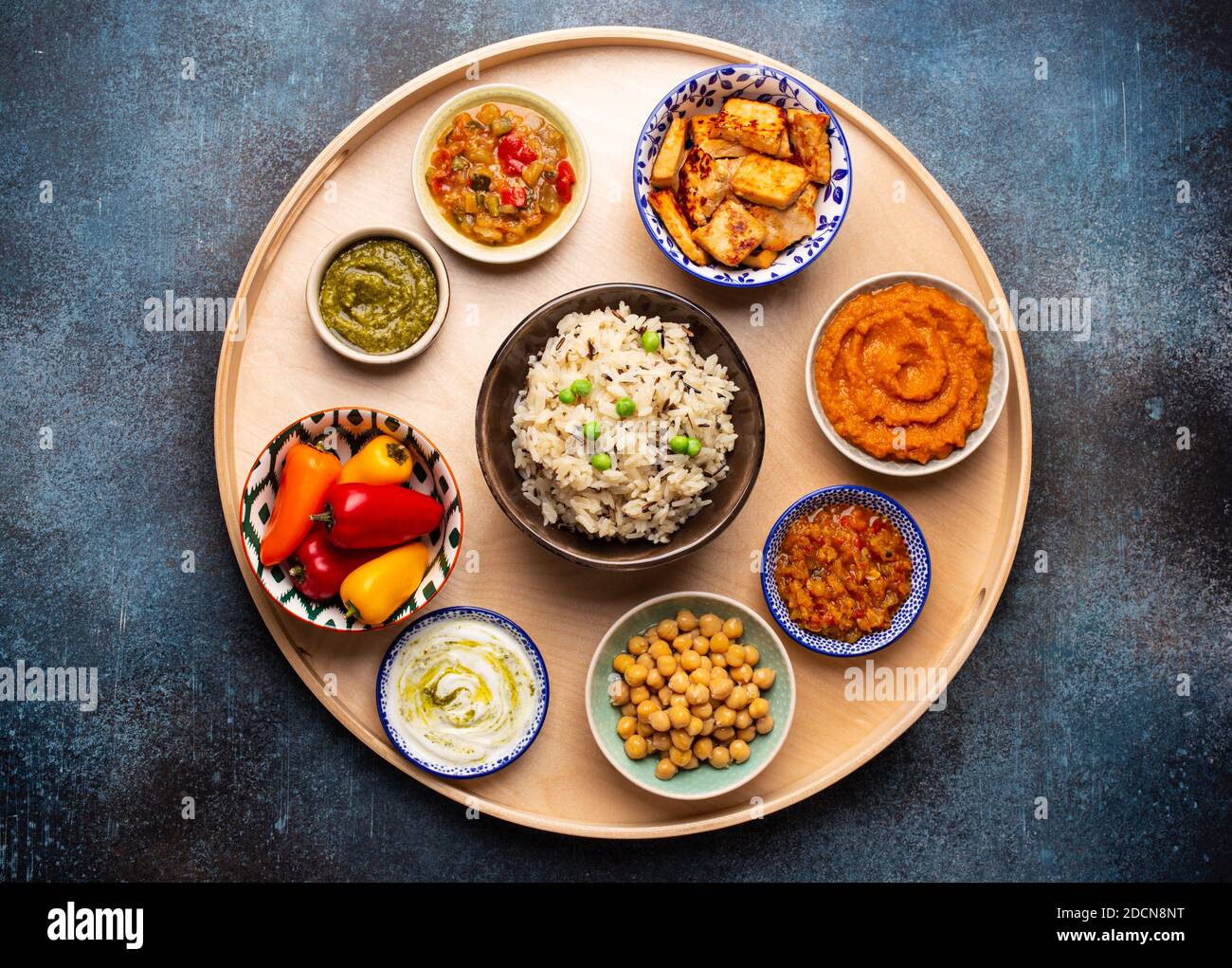Traditional Indian Thali Stock Photo - Alamy
