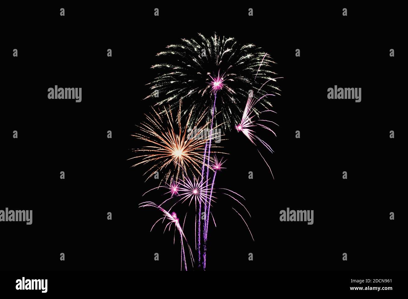 Abstract colored firework background with free space for text Stock ...