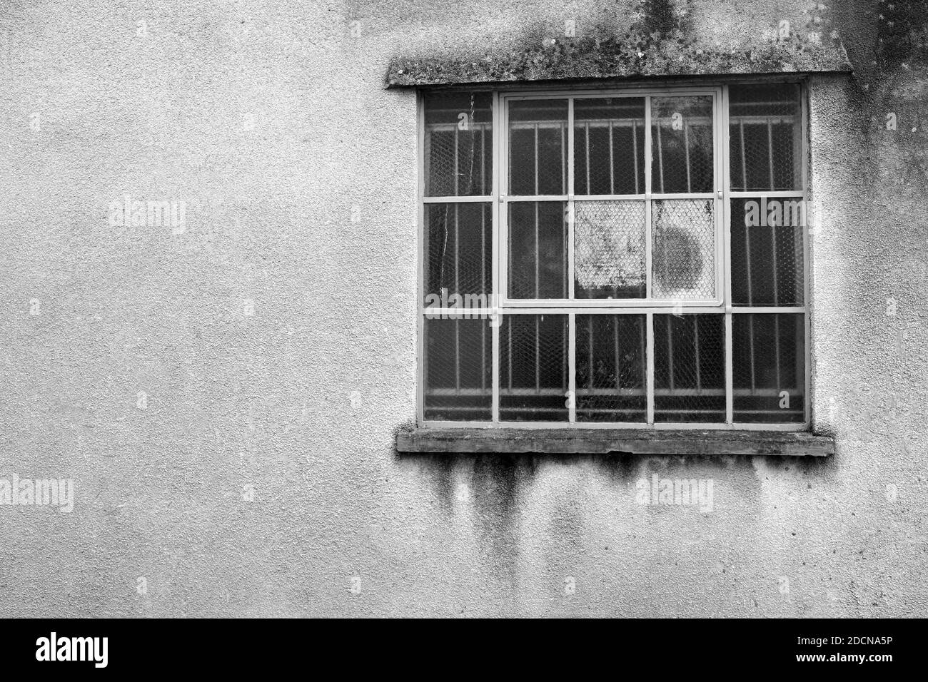 November 2020 - Old window, with security bars inside them Stock Photo ...