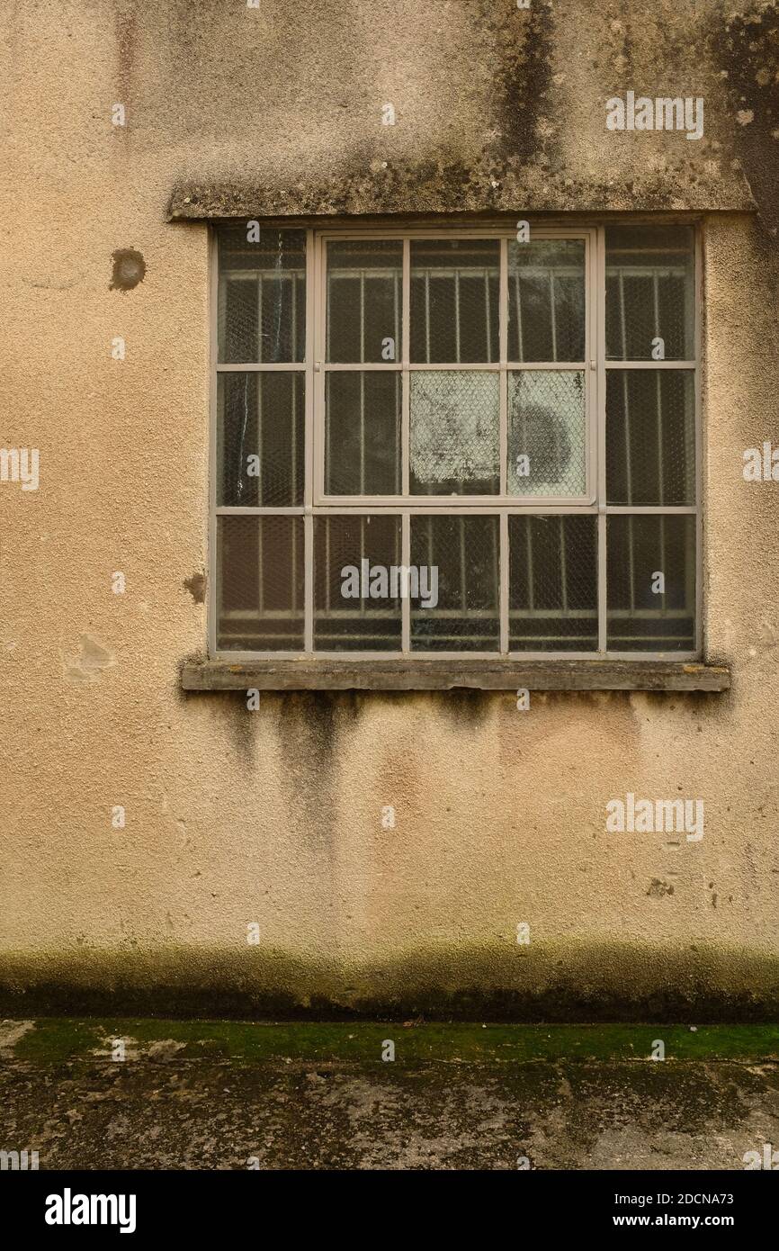 November 2020 - Old window, with security bars inside them Stock Photo ...