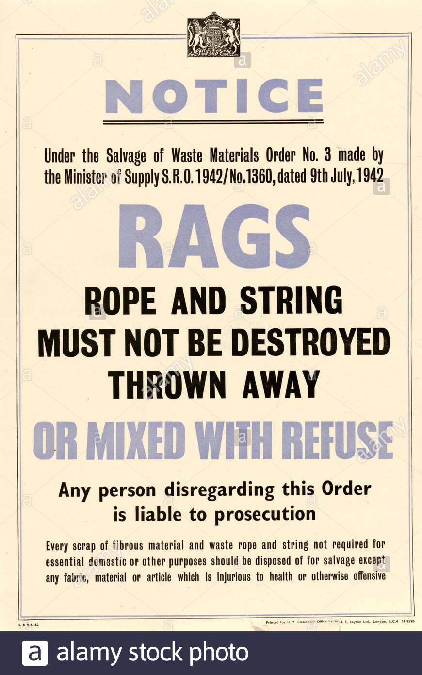 Ww2 recycling poster hi-res stock photography and images - Alamy